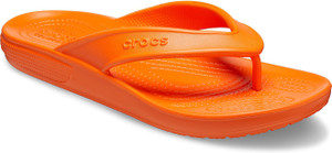 CROCS Men Classic Flip Flops - Buy Orange Color CROCS Men Classic Flip ...