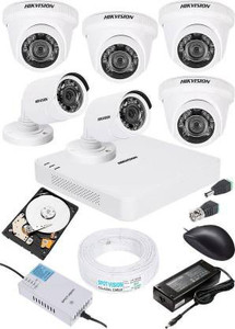 HIKVISION HIKVISION 1MP HD 8 CHANNAL DVR DS-7A04HGHI-F1 & 4Pcs DOME ...