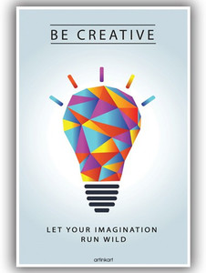Poster for Room and Office-Motivational Poster for Walls-Be Creative ...
