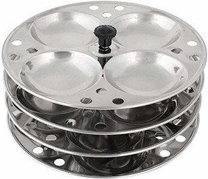 PRV Stainless Steel Idli Stand 4 Plates - 16 Idlis Induction & Standard ...