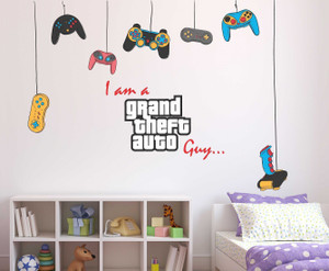 HAPPYSTICKY 100 cm Grand Theft Auto |Wallstickers|Pvc Vinyl|Non ...