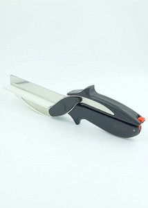 godzy Stainless Steel Clever Cutter, 2 in One Knife And Chopping Board ...