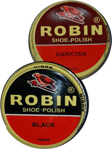 Robin SHOE POLISH BLACK TIN Synthetic Leather, Leather Shoe Wax Polish ...