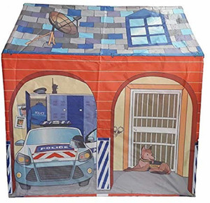 YAMAMA Police Station Play Tent Foldable Indoor & Outdoor Pop-up Play ...