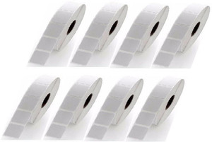 youlogic 38MMX25MM Barcode Label 1''up Self-adhesive Paper Label (White ...