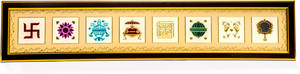 Artshaastr Ashtamangala with Frame Decorative Showpiece - 9 cm Price in ...