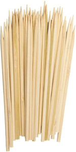 KRAFTMASTERS Bamboo Cocktail Sticks Kebab Skewers (Wooden, 15 cm x 3 mm ...