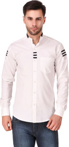 DVC Men Solid Casual White Shirt - Buy DVC Men Solid Casual White Shirt ...
