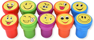 Unobite 10 Different Smiley Stamp for Kids(Set of 10 Stamp) - 10 ...