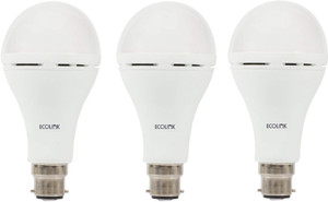 EcoLink 9w rechargeable led bulb pack of-03 4 hrs Bulb Emergency Light ...