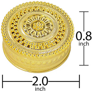 FULLY Small Storage Boxes for Dry Fruits and Gifting Purpose , Golden ...