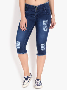 German Club Women Denim Capri - Buy German Club Women Denim Capri ...