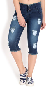 German Club Women Denim Capri - Buy German Club Women Denim Capri ...
