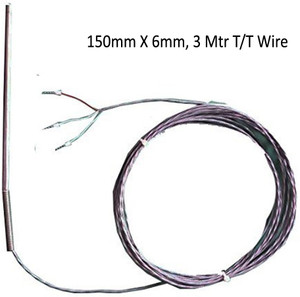 Vanshi Enterprise PT-100 150mm(L) X 6mm(OD) 3 Mtr T/T Wire Temperature ...