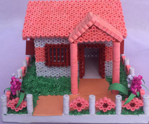 ArtNCraftBazaar Quilling Paper Small House Model 4 Decorative Showpiece ...