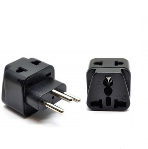 OREI India to Switzerland, Rwanda Type J 2 in 1 Travel Adapter Plug - 2 ...