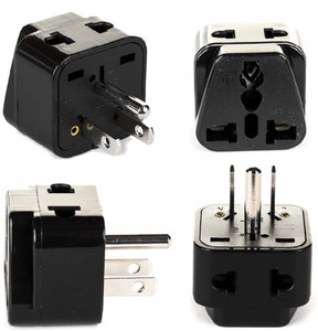 OREI India to USA, Japan, Philippines Type B Travel Adapter Plug - 2 in ...