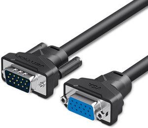 VEnTIOn VGA Cable 2 m Aluminium Foil High Premium VGA Extension Cable(3 ...