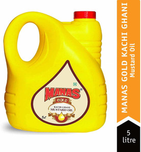MANAS GOLD Kachi Ghani Mustard Oil Mustard Oil Can Price in India - Buy ...