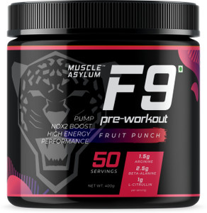 Muscle Asylum F9 Pre-Workout - 50 Servings BCAA Price in India - Buy ...