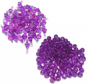PUSHPA CREATION PCAMacrame Crystal Purple Colour Hanging Bells/Macrame ...