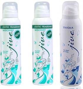 JIVE MISCHIEF 2 AND ENIGMA PACK OF 3 Body Spray - For Women - Price in ...