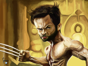 Wolverine Sticker Posters|Comic poster|Animated Poster|size:12x18 inch ...