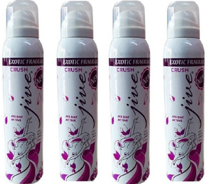 JIVE CRUSH PACK OF 4 FGHG Body Spray - For Men & Women - Price in India ...