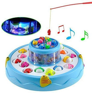 Kundi Rotating Musical Fishing Game with Musical Lights (Multicolour ...