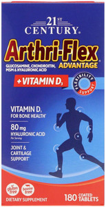 21st Century Arthri-Flex Advantage + Vitamin D3, 180 Coated Tablets ...