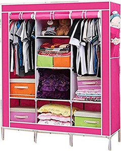 MEZIRE Collapsible Wardrobe 88130 PP Collapsible Wardrobe Price in ...