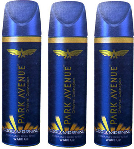 PARK AVENUE Good Morning Pocket Deo FRAGRANCE BODY SPRAY WAKE UP (3N X ...