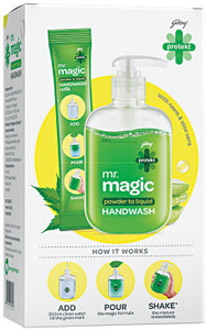 Godrej Protekt mr.magic powder to liquid Hand Wash Pump Dispenser ...