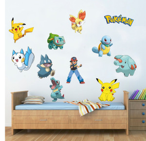 indra graphics 58 cm Pokemon Self Adhesive Sticker Price in India - Buy ...