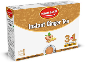 Waghbakri Ginger Tea Pack of 3 - 420 g Ginger Instant Tea Bags Box ...