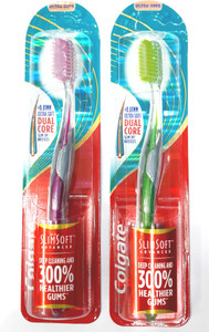 Colgate Slim Soft Advance Toothbrush Ultra Soft Toothbrush - Buy Baby ...