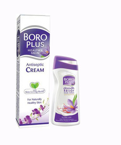BOROPLUS Boro plus Antiseptic cream(80ml) and doodh kesar body lotion ...