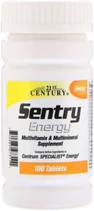 21st Century Sentry Energy, Multivitamin/Multimineral Supplement, 100 ...