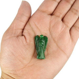 REIKI CRYSTAL PRODUCTS Green Aventurine Natural Crystal Stone Angel ...