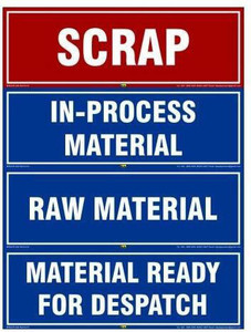 Mr. SAFE Area Identification Board Signs In PVC Sticker (Pack of 4) 15 ...