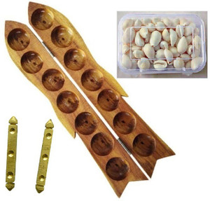 RKR Pallankuzhi with shells and Box / Dayakattai / Metal Dice ...