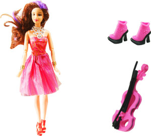 Baccha Party Beauty Look Happy Girl Doll Set with Two Pairs of Shoes ...