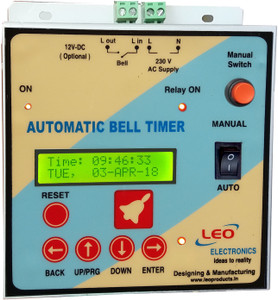 Leo Automatic School Bell Timer Programmable Electronic Timer Switch ...