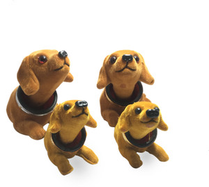 indian mega mart IMM moving head dog toy family of 4 for Car Dashboard ...