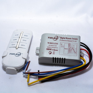 MAKER AND HACKER 4 Way Channel RF Wireless Remote Control Switch ...