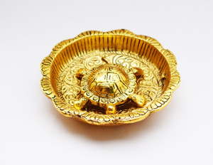 Jain Art Villa Gold Plated Tortoise|Aluminium Tortoise for vastu| Lucky ...