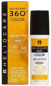 Heliocare Sunscreen - SPF 50 PA+ 360 Color Gel Oil Free Beige SPF 50 ...