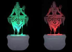 Aurakraft The Lord Shivay 3D illusion Led Night Lamp comes with 7 ...