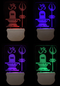 Shreenika The Lord Shivling 3D illusion Led Night Lamp comes with 7 ...