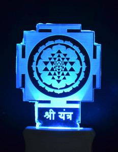 Sanvi Creations The Shree Yantra 3D Illusion Night Lamp Comes with 7 ...